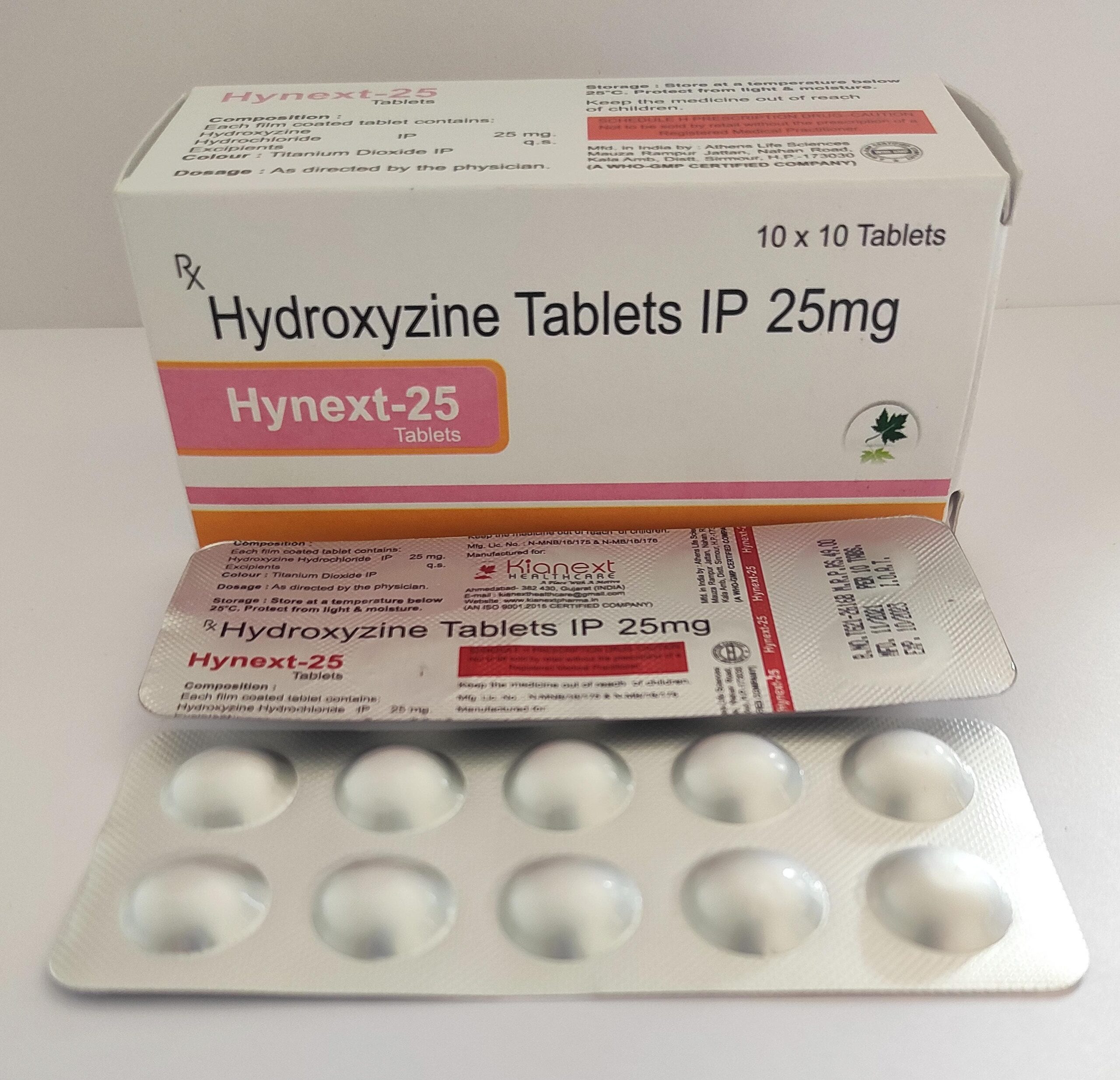 HYDROXYZINE TABLET Manufacturer | Supplier | Franchise