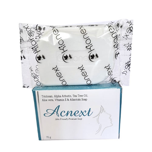 ACNEXT | Triclosan, Alpha arbutin Allantoin, Glycerin Soap Manufacturer